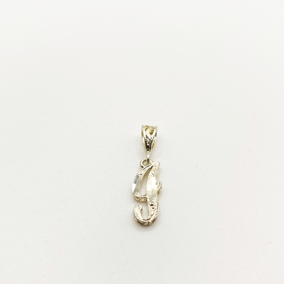 Jewelry | Letter J Dangle Charm Cursive Initial Silver Letter Nwot ...